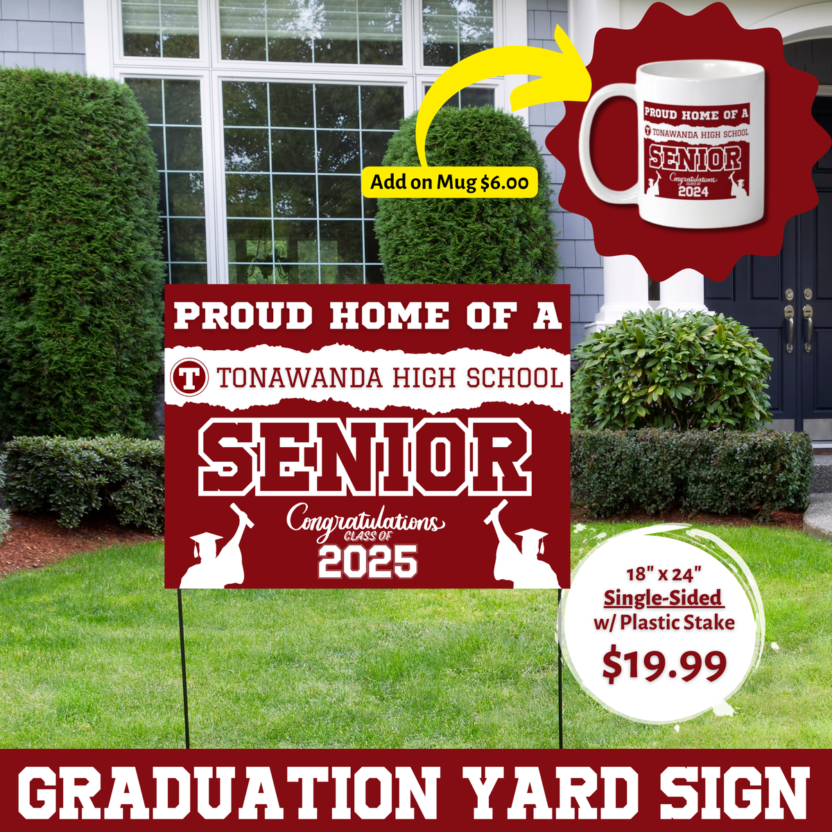 Graduation Yard Sign - Class of 2025 | Buffalo Gift Emporium