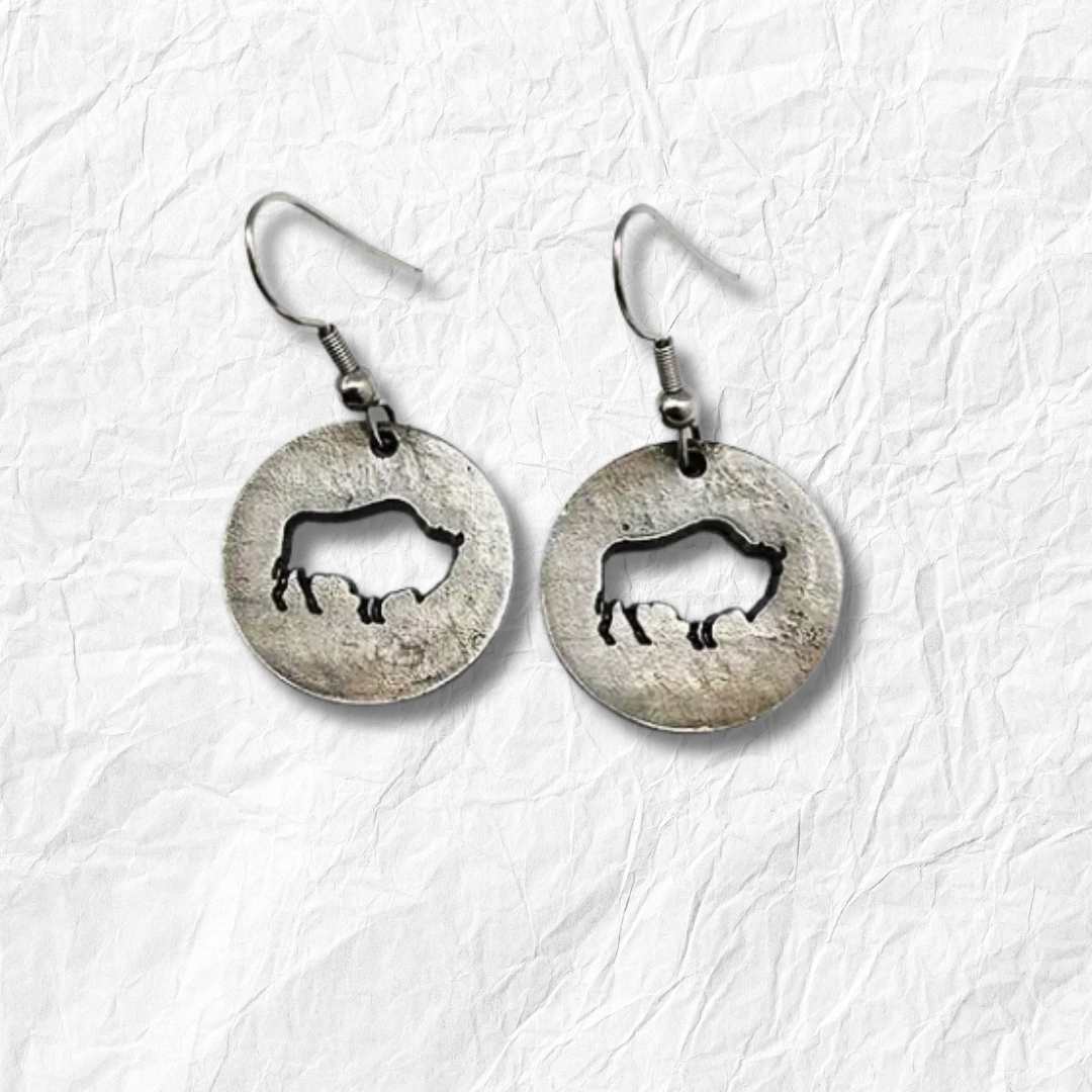 Pewter Earrings - Buffalo | Buffalo Gift Emporium