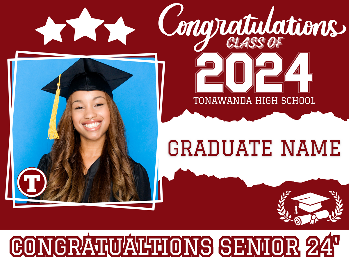 Graduation Yard Sign [Name, Photo] | Buffalo Gift Emporium