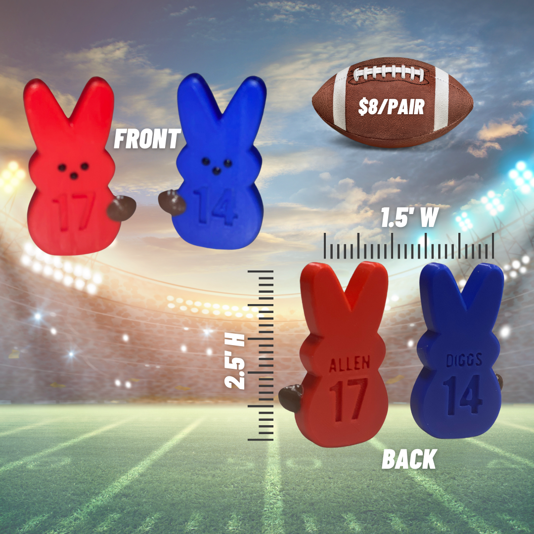 Bunny Football Players | Buffalo Gift Emporium