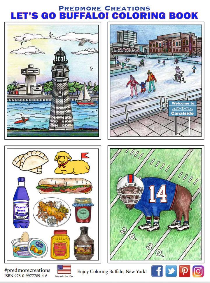 Let's Go Buffalo Coloring Book | Buffalo Gift Emporium